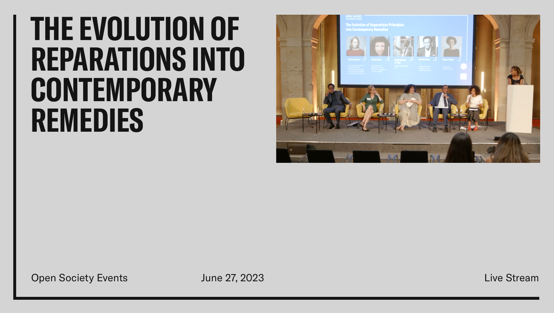 The Evolution of Reparations into Contemporary Remedies - Open Society ...